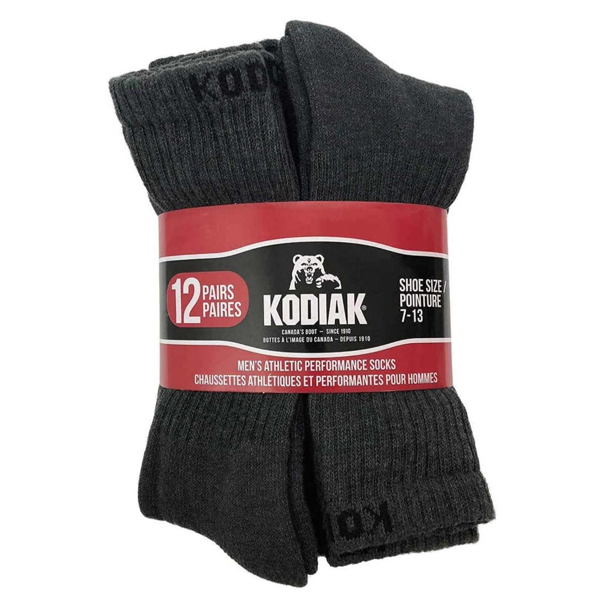 Kodiak Men's Athletic Performance Socks 12Pairs / Pack – sockssocks.ca